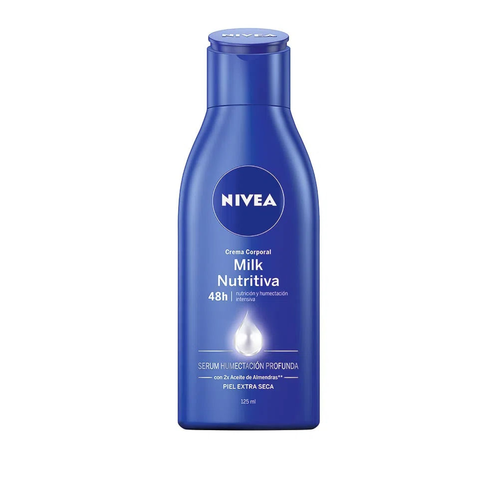 Crema Corporal Hidratante Nivea Milk Nutritiva Botella x 125 ml | Get ... Crema Corporal Hidratante Nivea Milk Nutritiva Botella x 125 ml | Get ...